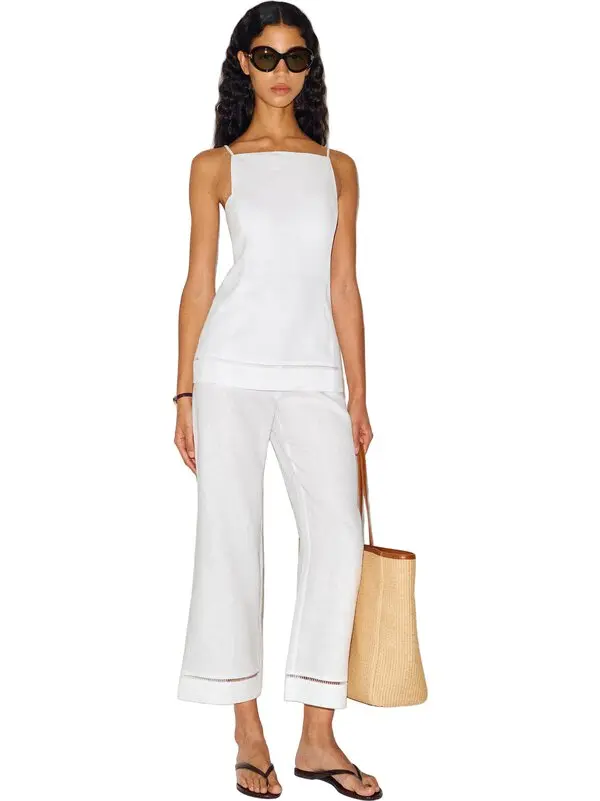 REFORMATION Cailea Linen Two Piece Set - Ivory