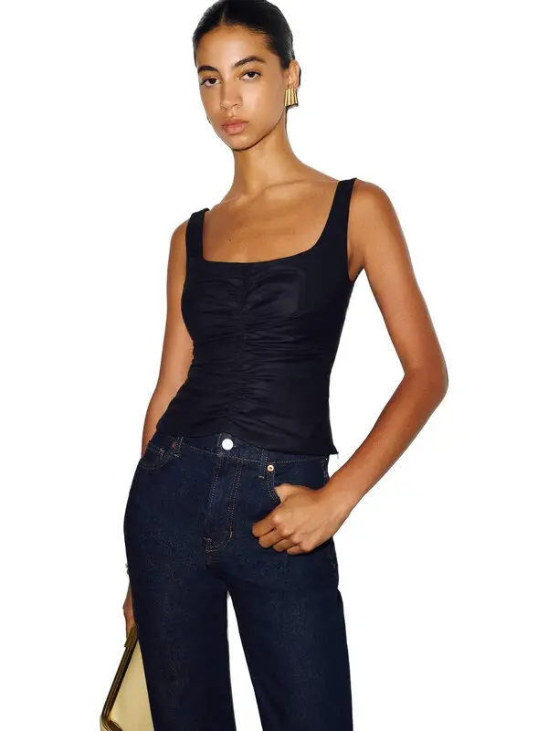 REFORMATION Thistle Top - Black