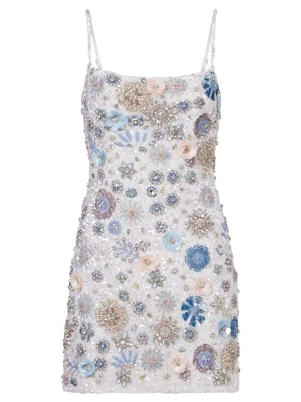 Rachel Gilbert Francesca Embellished Mini Dress - Multicoloured