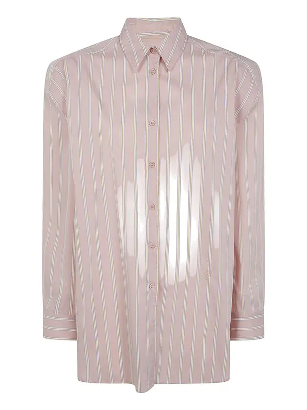 THE FRANKIE SHOP Oana Cotton Padded Shirt - Pink