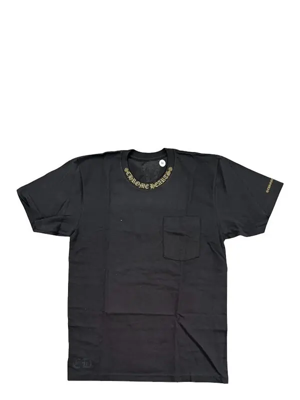 Chrome Hearts Short Sleeve Pocket Crew T-shirt - Black/army Green
