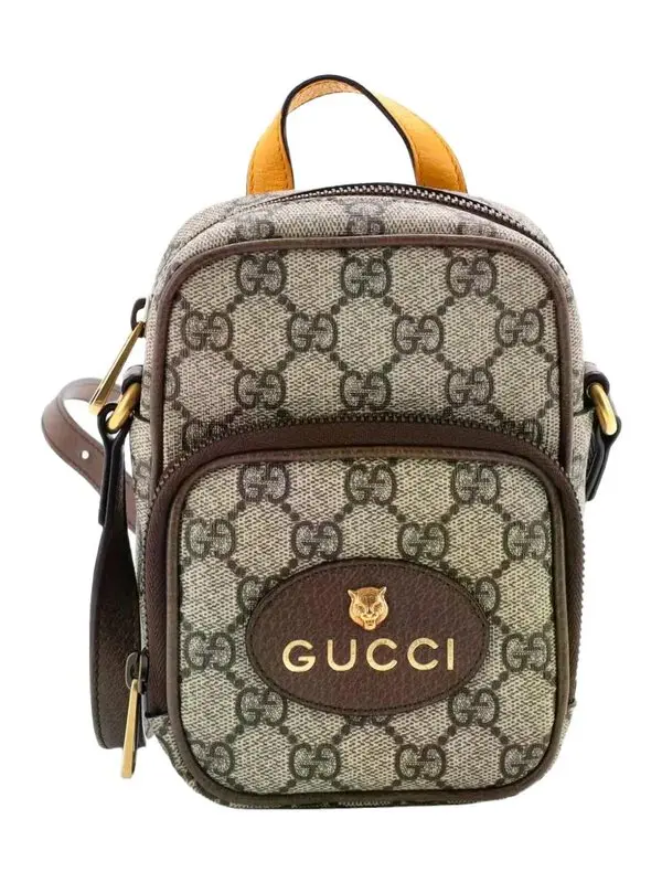 Gucci Neo Vintage Top Handle Mini Crossbody Bag - Brown
