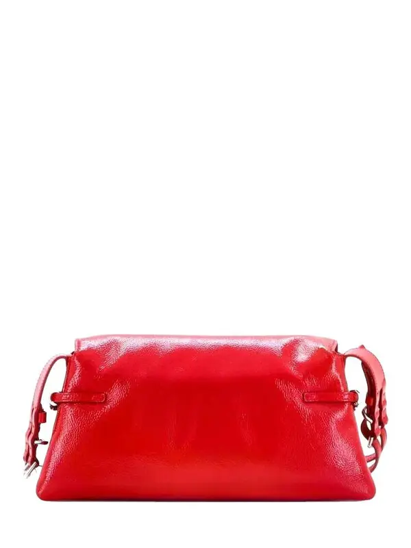 Givenchy Voyou Flap Bag Patent Small Shoulder Bag - Red