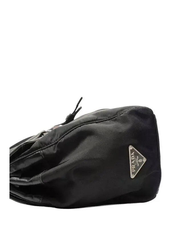 Prada Buckle Detail Tote Bag - Black