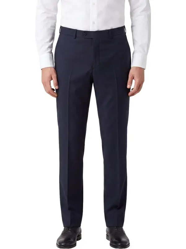 SUNFLOWER Slim Fit Virgin Wool Tailored Trousers - Black