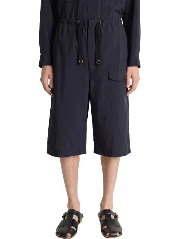 LEMAIRE Tailored Cargo Shorts - Black