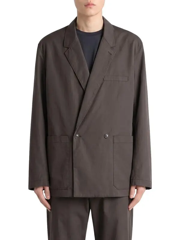 LEMAIRE Double-breasted Jacket - Brown