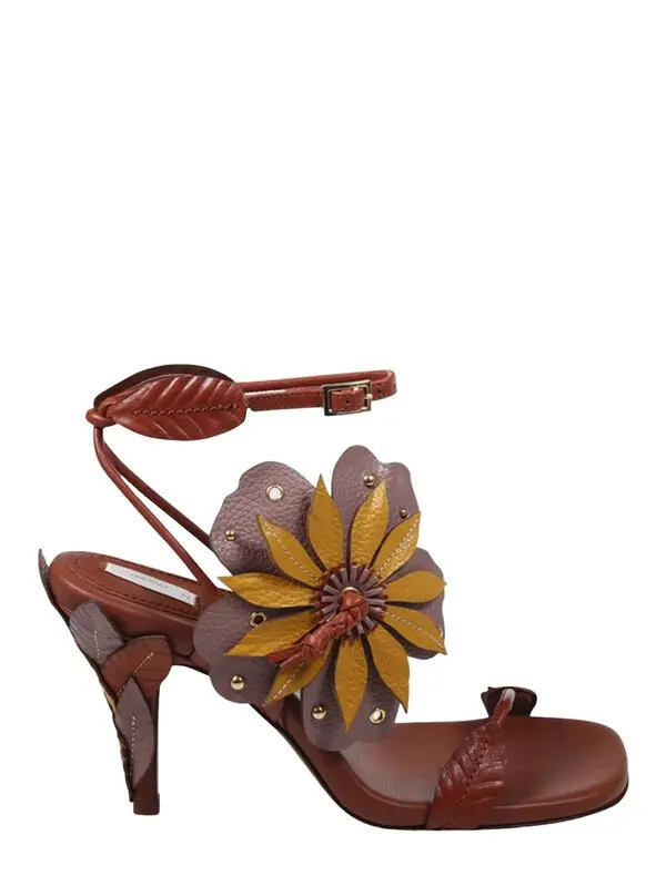 Zimmermann Heeled Sandals - Burgundy