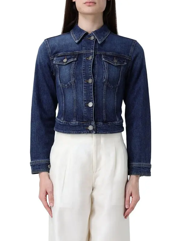 Pinko Jacket With Classic Collar - Denim