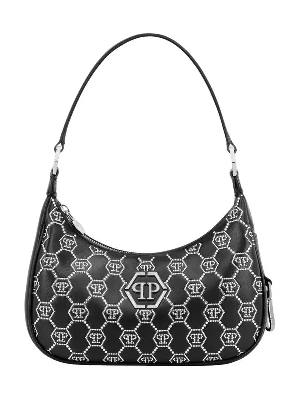 Philipp Plein Monogrammed Shoulder Bag - Black