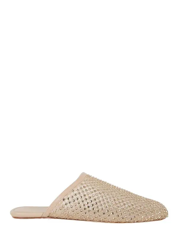 STUART WEITZMAN Embellished Flat Mules - Pink