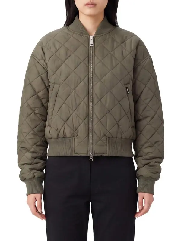 Carhartt Work In Progress Selma Quilted Recycled Polyester Bomber Jacket - Green