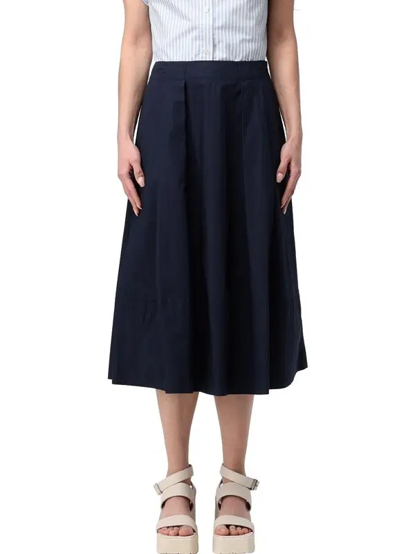 Woolrich Pleated Midi Skirt - Blue