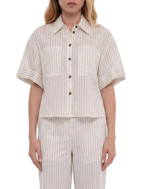 Liu Jo Striped Shirt - White