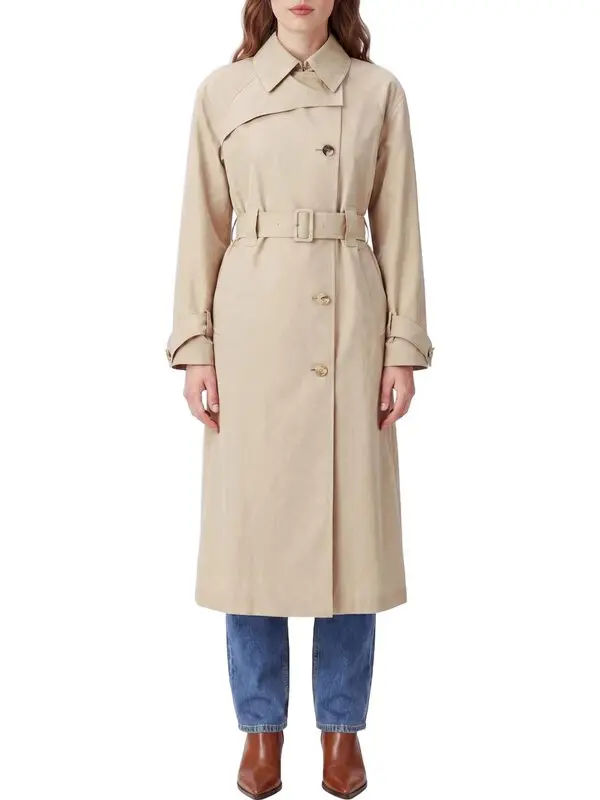 Sportmax Belted Trench Coat - Cream