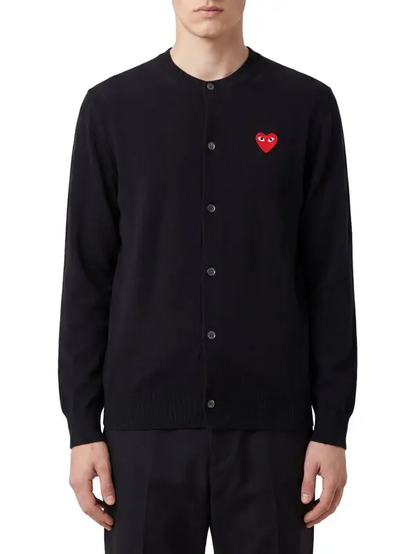 Play Comme Des Garcon Cardigan - Black