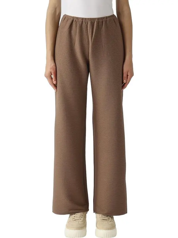 Max Mara Stretch Jersey Straight Trousers - Coffee