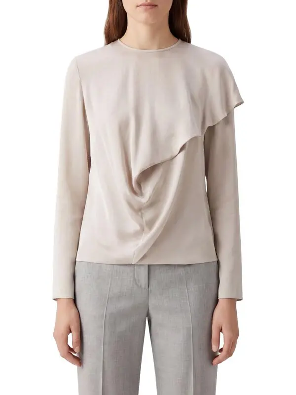 Giorgio Armani Draped Shirt - Grey