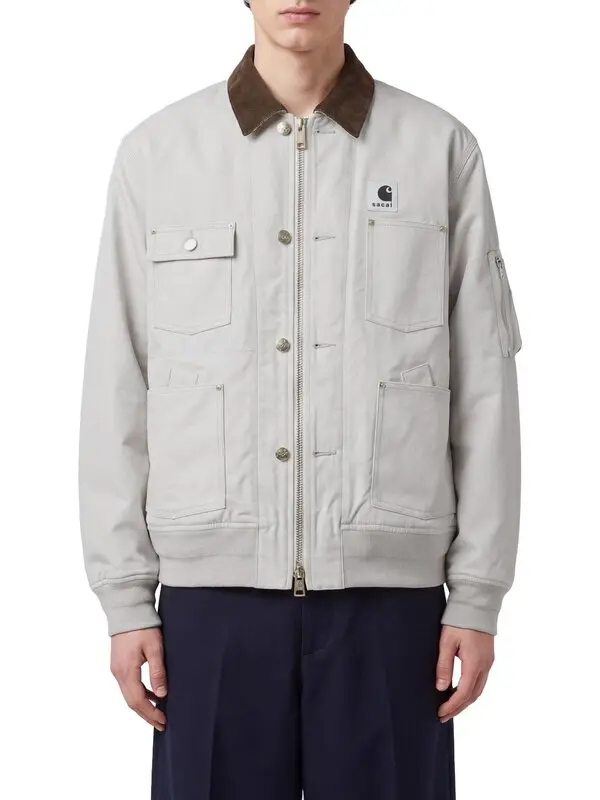 SACAI X CARHARTT WIP Nylon Bomber Jacket - Ivory