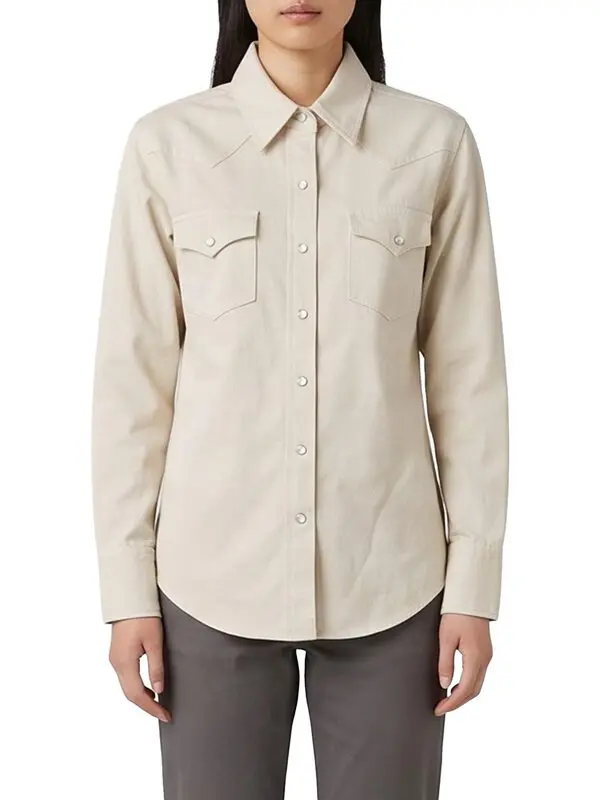 A.p.c. Organic Cotton Shirt - Beige