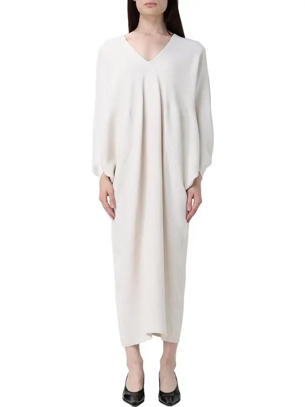 THE FRANKIE SHOP Midi Tunic With Ruched Waist And Back Slit - Ivory