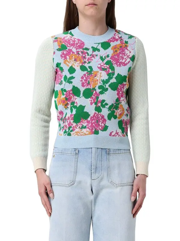 Kenzo Floral Print Knit Sweater - Multicolor