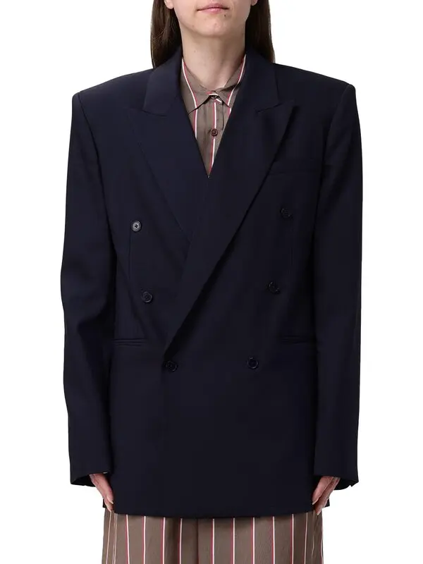 THE FRANKIE SHOP Double Breasted Blazer - Blue