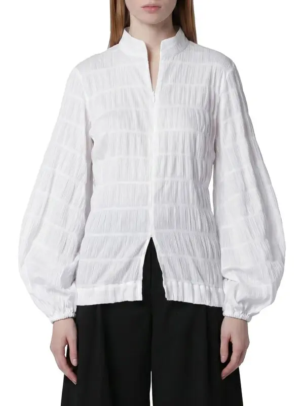 THELATEST The Latest Textured Balloon Sleeve Shirt - White