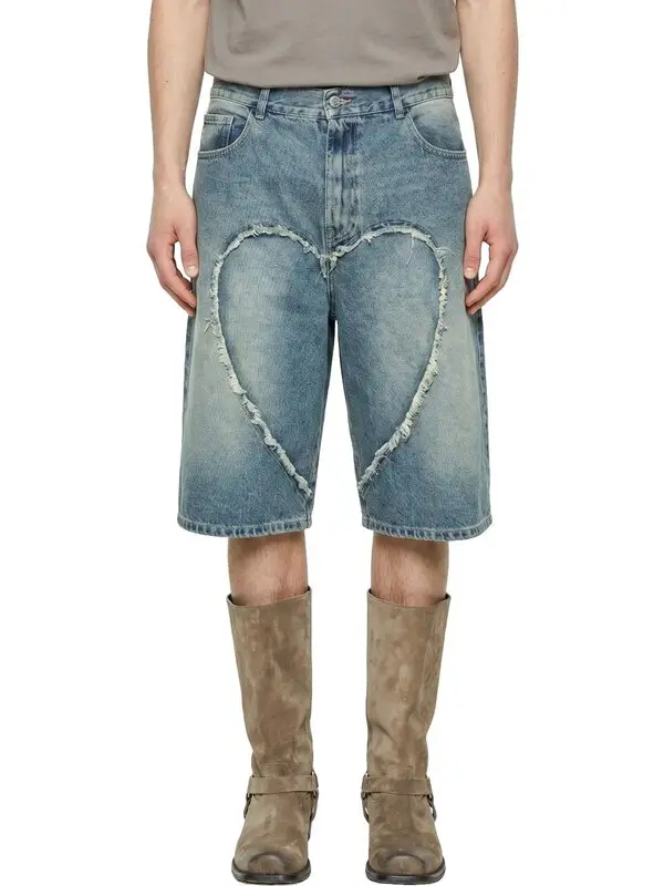 CARNE BOLLENTE Denim Shorts - Blue