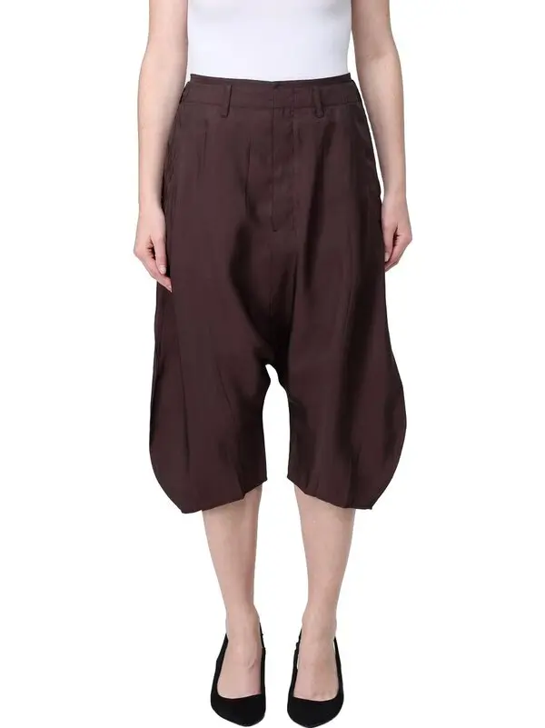 LEMAIRE Tailored Cropped Trousers - Brown