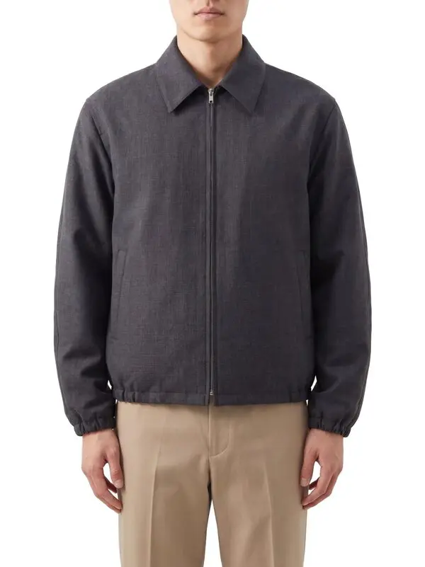 Auralee Zip-up Jacket - Grey