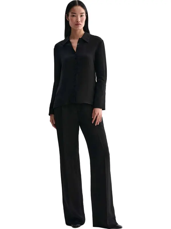 Veronica De Piante Livia Linen Shirt - Black