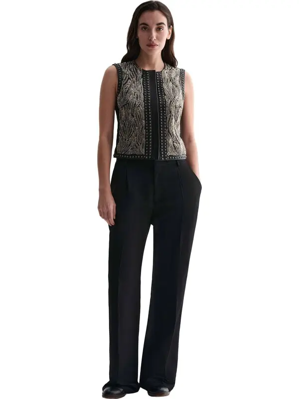 Veronica De Piante Ginevra Vest - Black