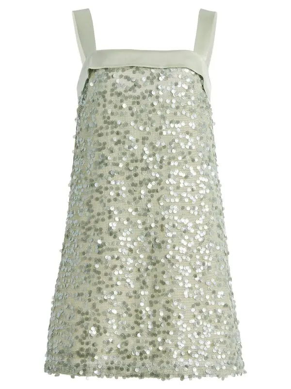 Simkhai Davina Sequined Mini Dress - Green
