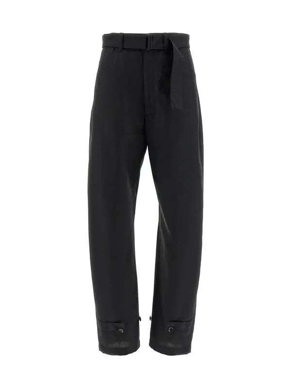 LEMAIRE Curved Tailored Pants - Black