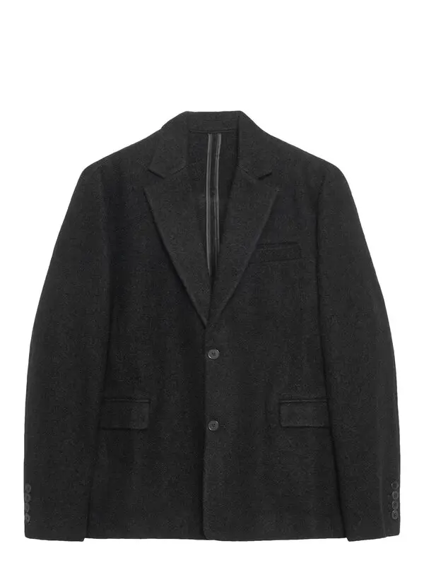 StÜssy Textured Wool Blazer - Black