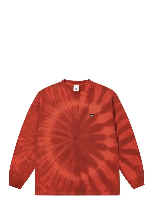 PALACE Tie-dye Waffle Long-sleeve - Orange