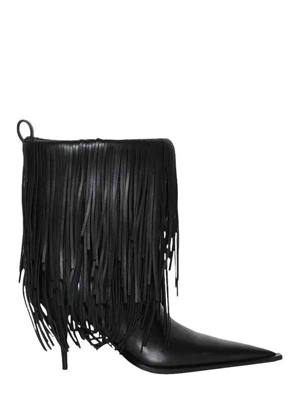 Balenciaga Wmns Fringe Bootie - Black