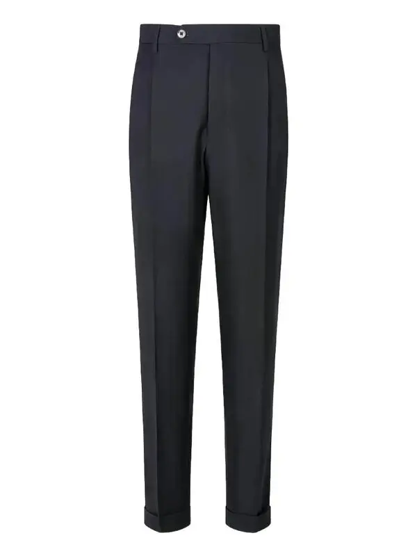 GTA Pleated Turn-up Trousers - Grey
