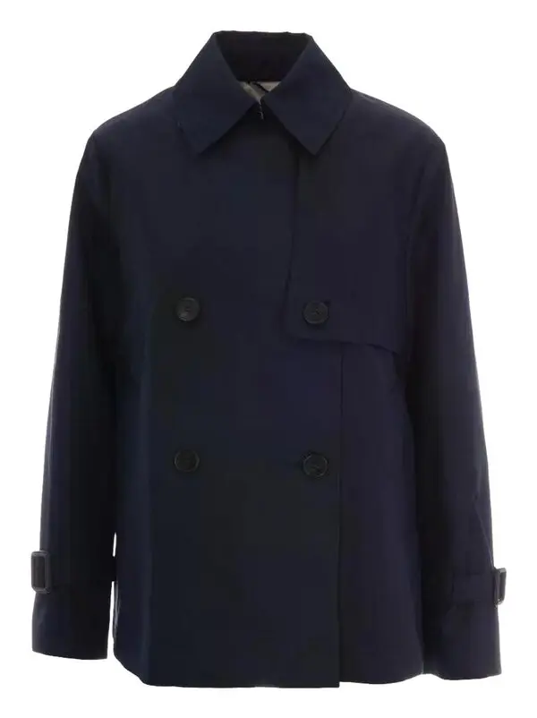 Max Mara Double-breasted Trench Coat - Blue