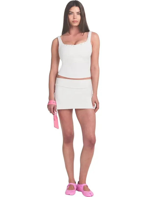 SKIMS Square Neck Tank Top - Ivory