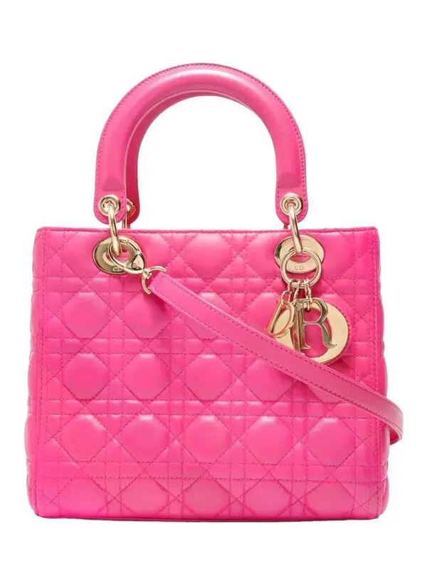 Dior Lady Cannage Handbag - Pink