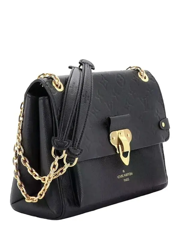 LOUIS VUITTON Vavin Pm Monogram Empreinte Leather Crossbody Bag - Black