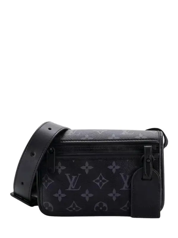 LOUIS VUITTON Bosphore Wearable Wallet Monogram Eclipse Canvas Shoulder Bag - Black