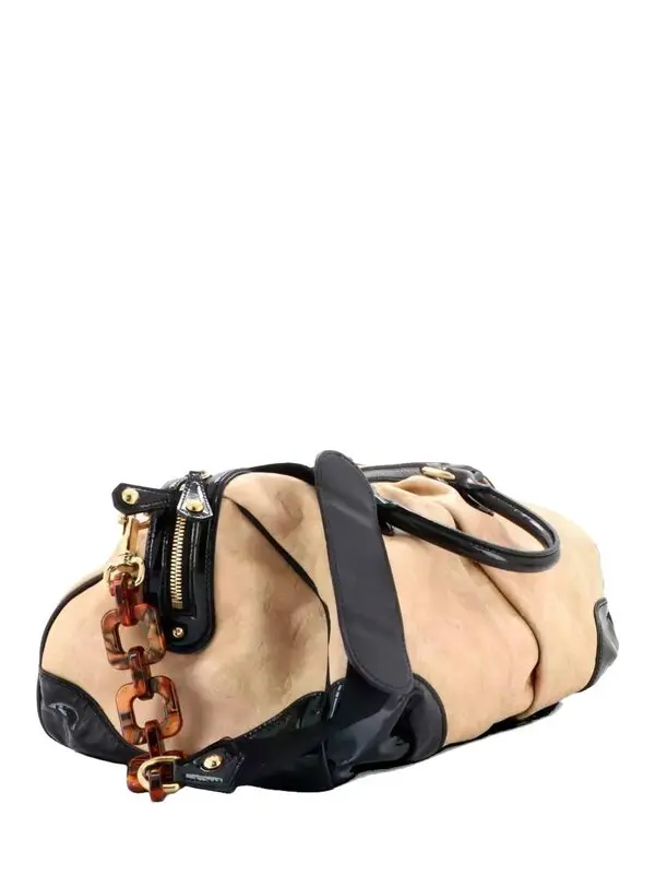 LOUIS VUITTON Stephen Monogram Embossed Leather Satchel - Neutrals