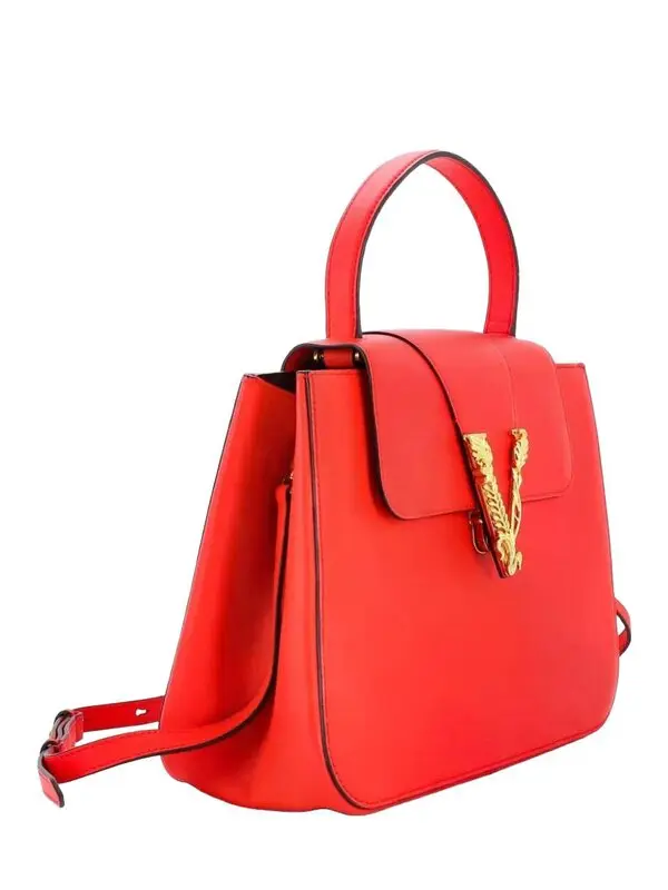 Versace Virtus Top Handle Bag - Red