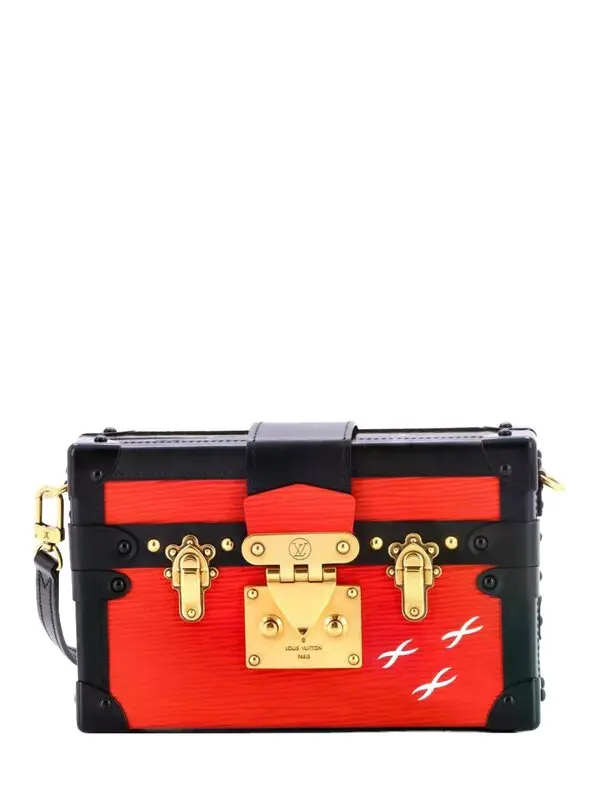 LOUIS VUITTON Petite Malle Handbag In Epi Leather - Black
