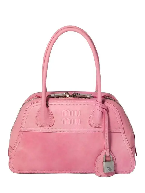 Miu Miu Vivant Nappa Leather Bag - Pink