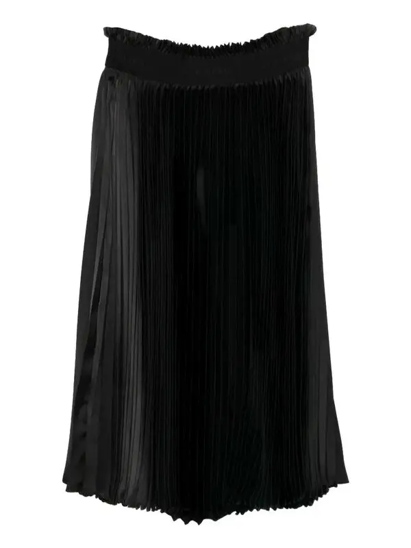 ALAINPAUL Pleated Midi Skirt - Black