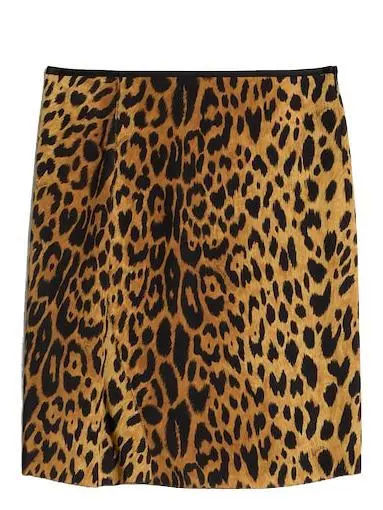 Gucci Printed Silk Crepe De Chine Skirt - Brown